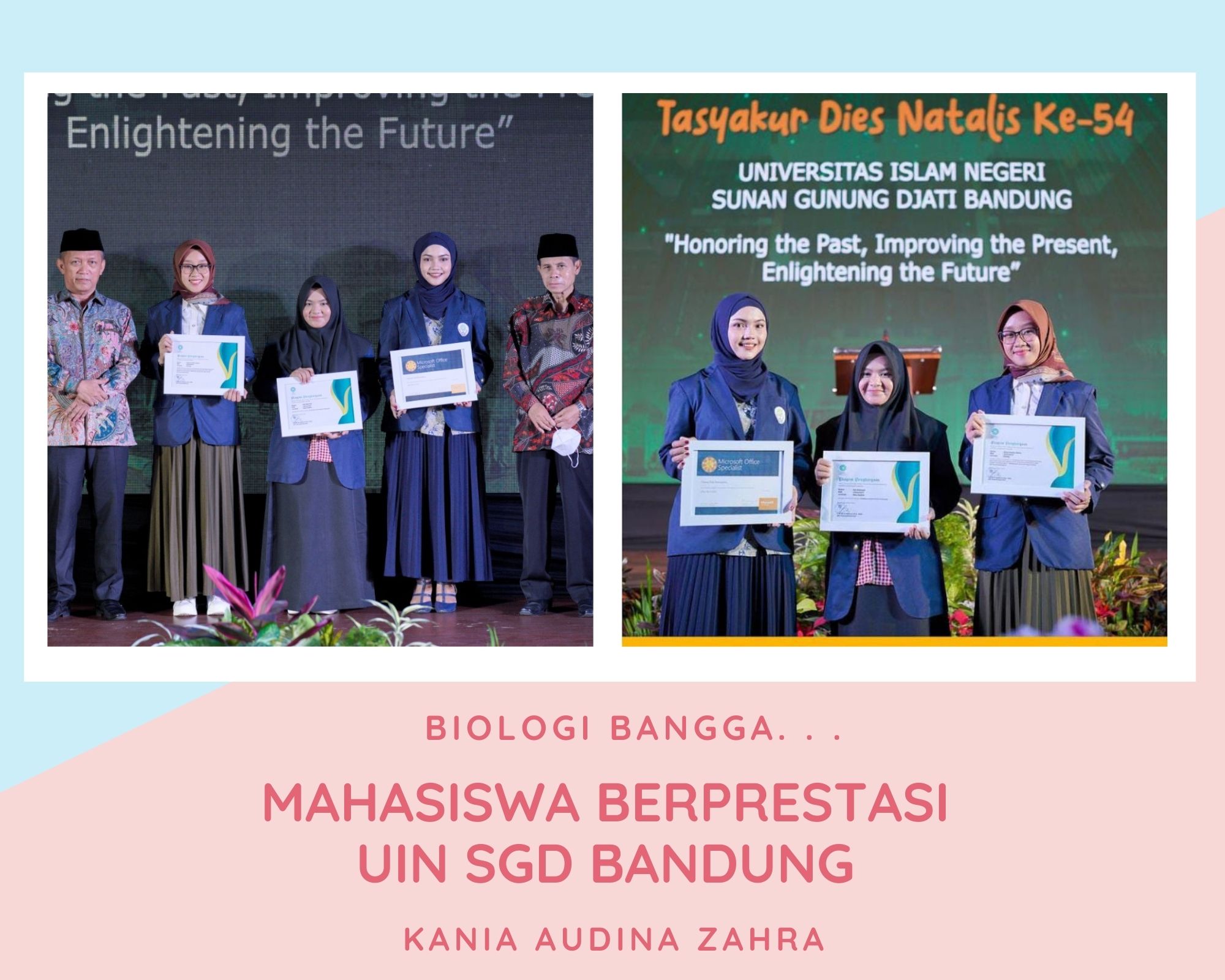 Mahasiswi Biologi Dinobatkan sebagai Mahasiswa Berprestasi pada Perayaan Dies Natalis UIN Sunan ...